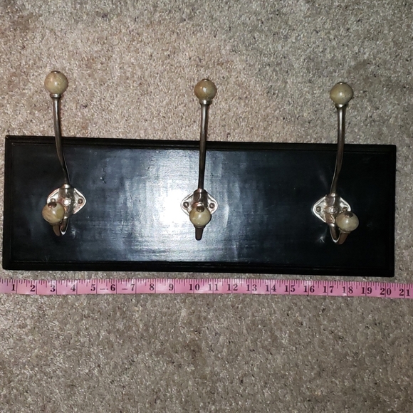 manor | Accents | Manor Signature Collection Wooden Marble Coat Rack ...